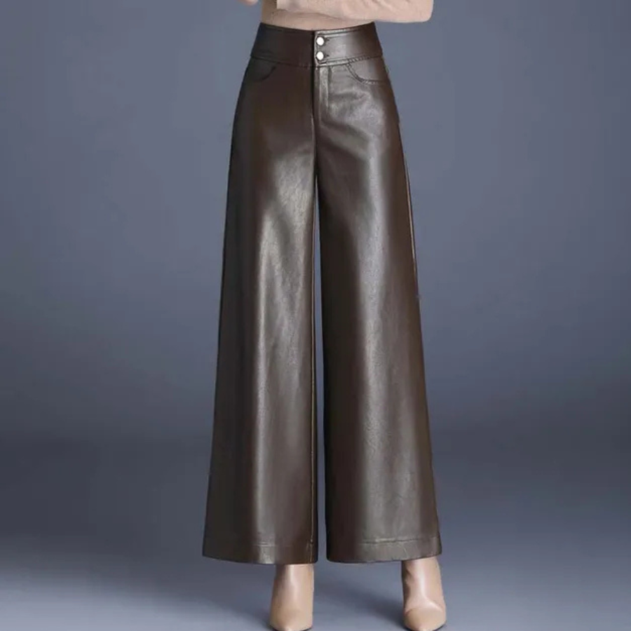 Grant Mercer Wide Leg Leather Pants