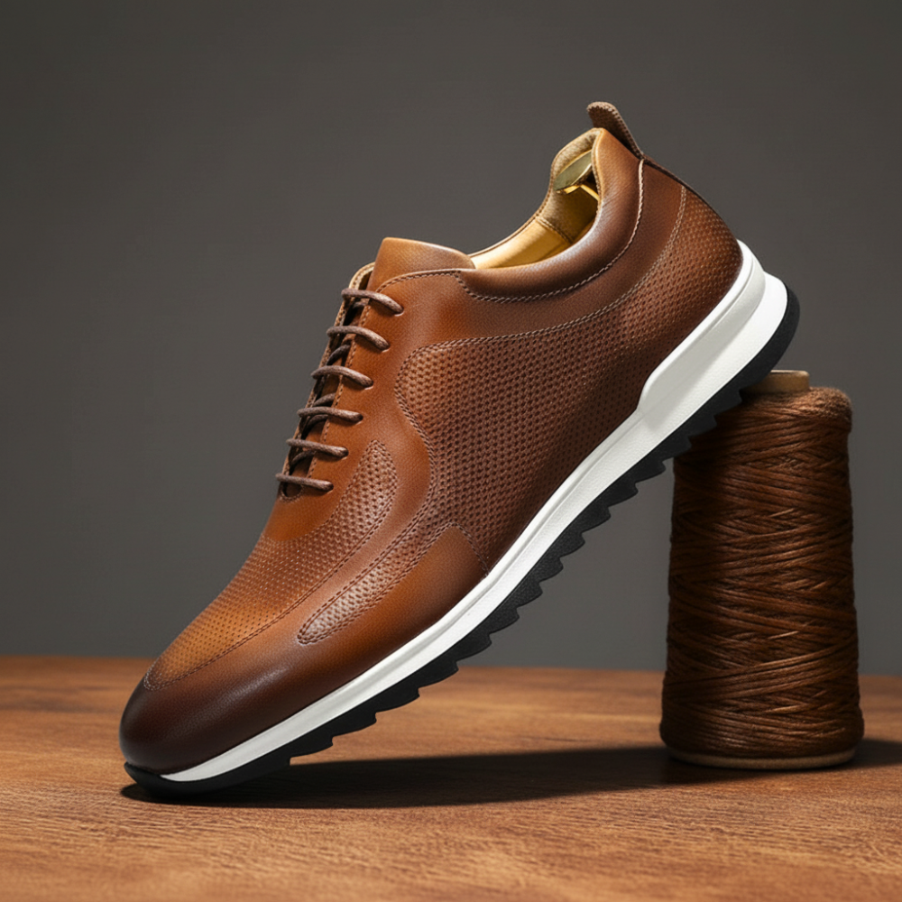 Leonardo Leather Sneakers – Grant Mercer